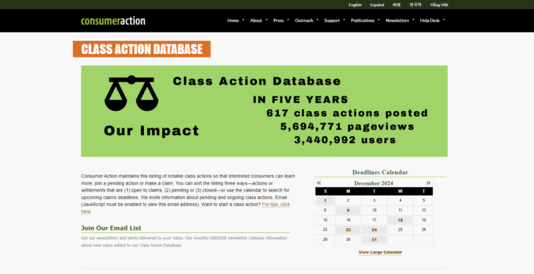 5 Best Class Action Lawsuit Websites: Consumers’ Guide - Sparrow Blog